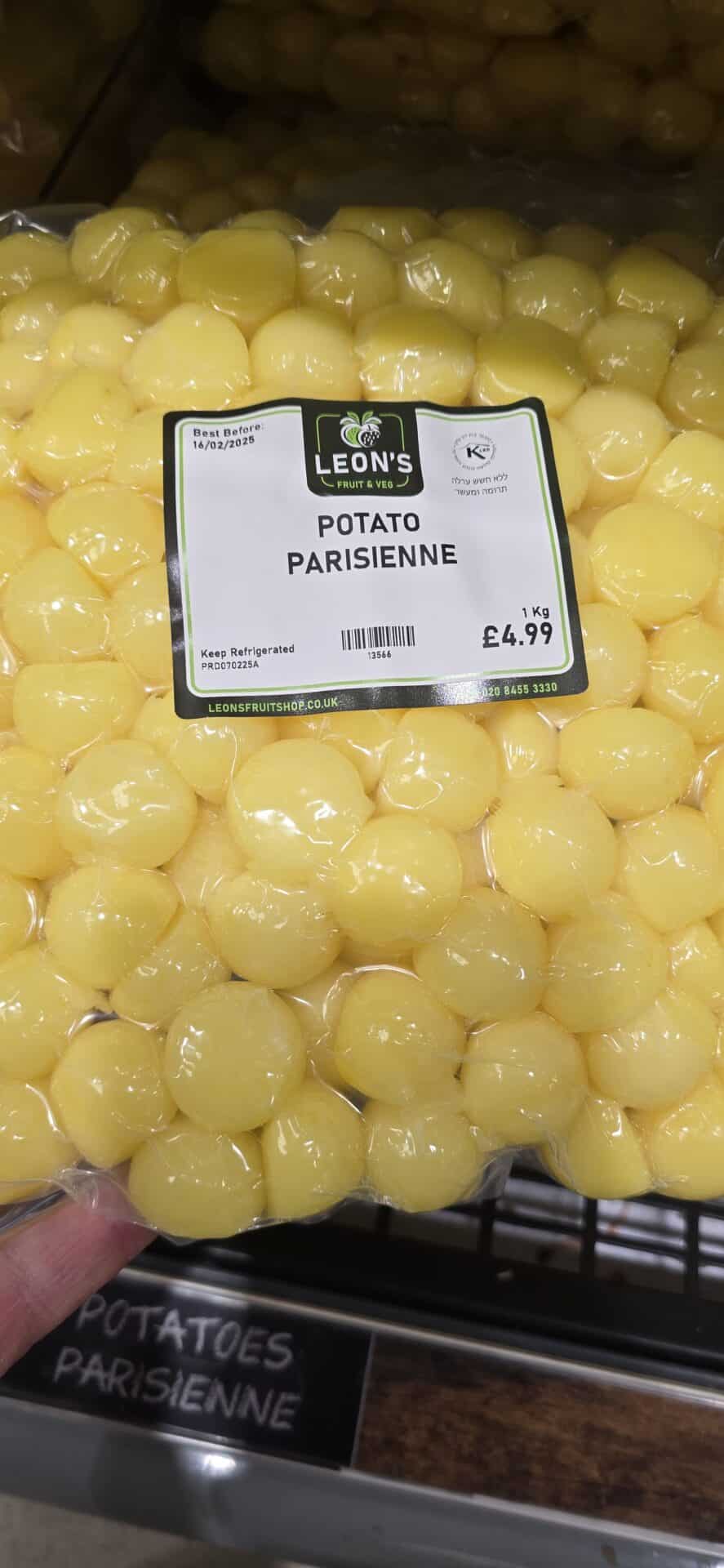 Peeled Potato Parisienne - Leons Fruit Shop